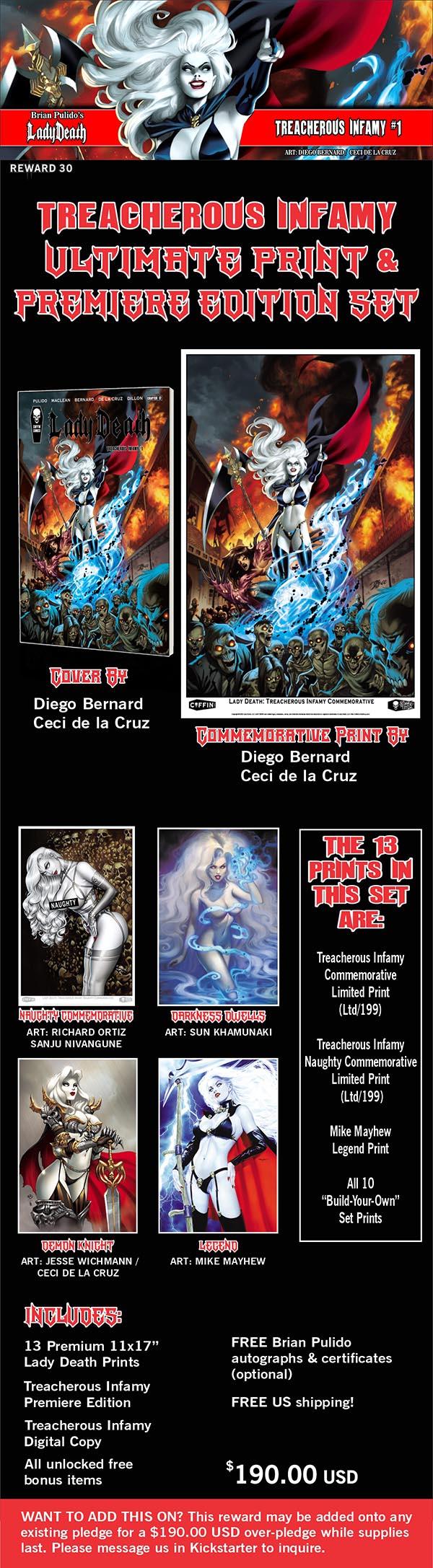 LADY DEATH: TREACHEROUS INFAMY #1 KICKSTARTER LAUNCHES IN 1 DAY ...