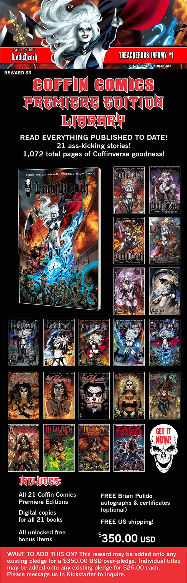 LADY DEATH: TREACHEROUS INFAMY #1 KICKSTARTER LAUNCHES IN 1 DAY ...