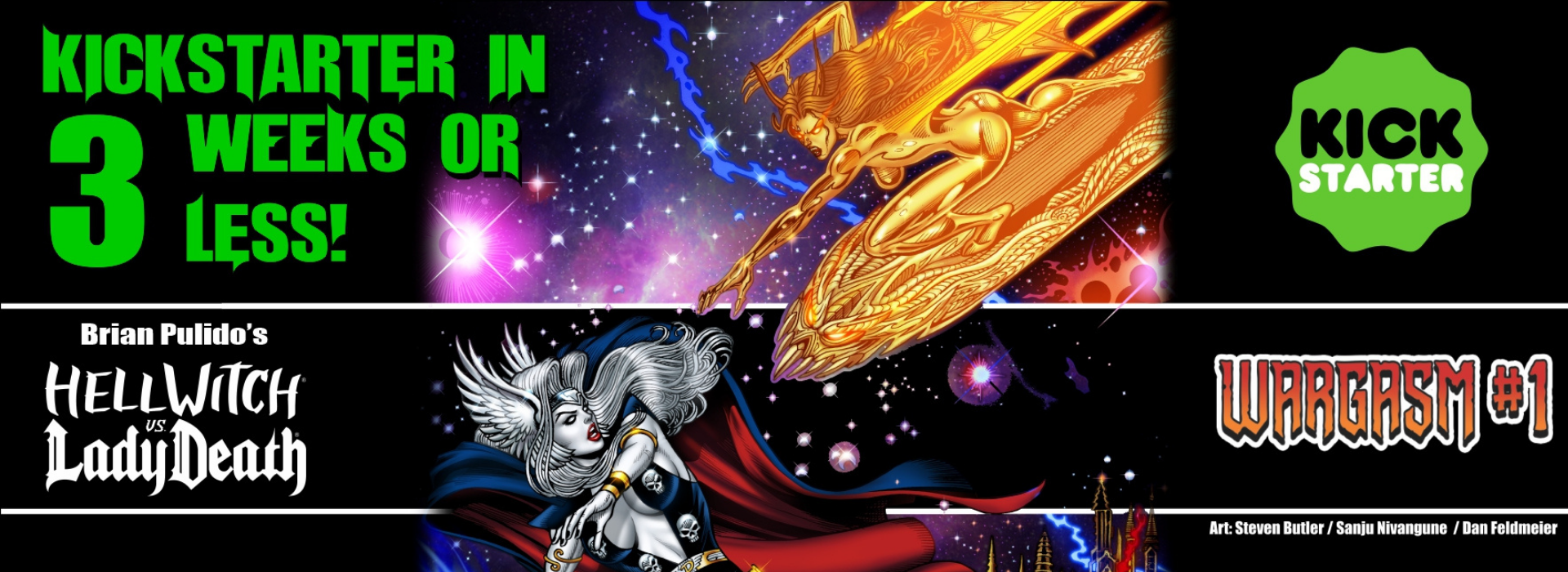 HELLWITCH VS. LADY DEATH: WARGASM #1 - ALL HELL BREAKS LOOSE IN 3 WEEKS ...