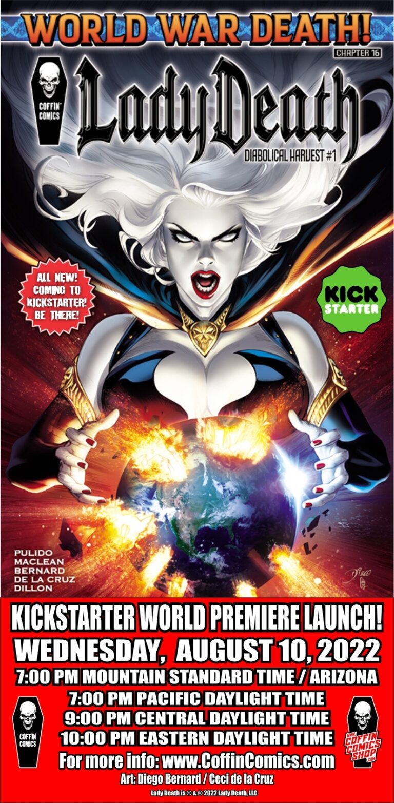 LADY DEATH: DIABOLICAL HARVEST #1 LAUNCHES IN 6 WEEKS! - Coffin Comics
