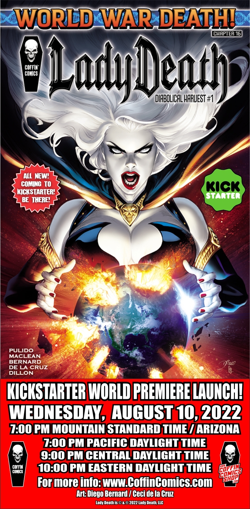 LADY DEATH: DIABOLICAL HARVEST #1 LAUNCHES IN 6 WEEKS! - Coffin Comics
