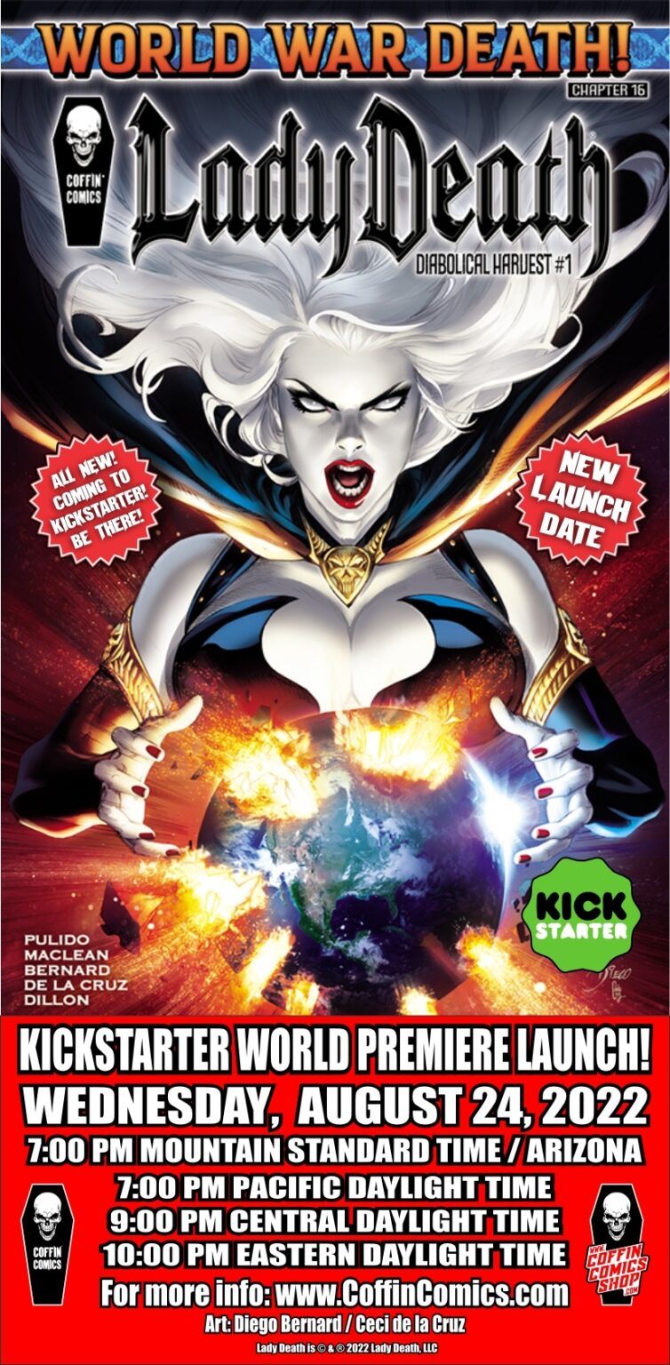 LADY DEATH: DIABOLICAL HARVEST #1 LAUNCHES IN 5 WEEKS - NEW DATE ...