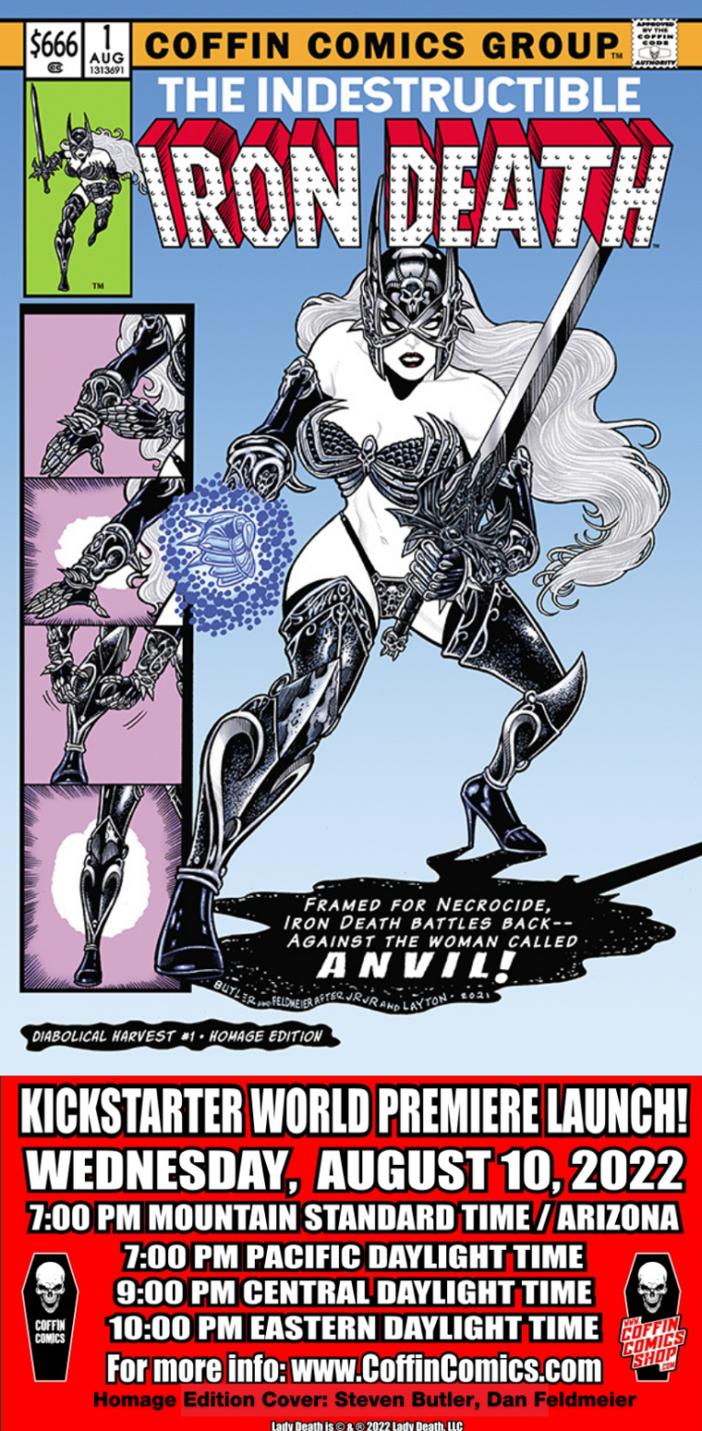 LADY DEATH: DIABOLICAL HARVEST #1 LAUNCHES IN 4 WEEKS! - Coffin Comics