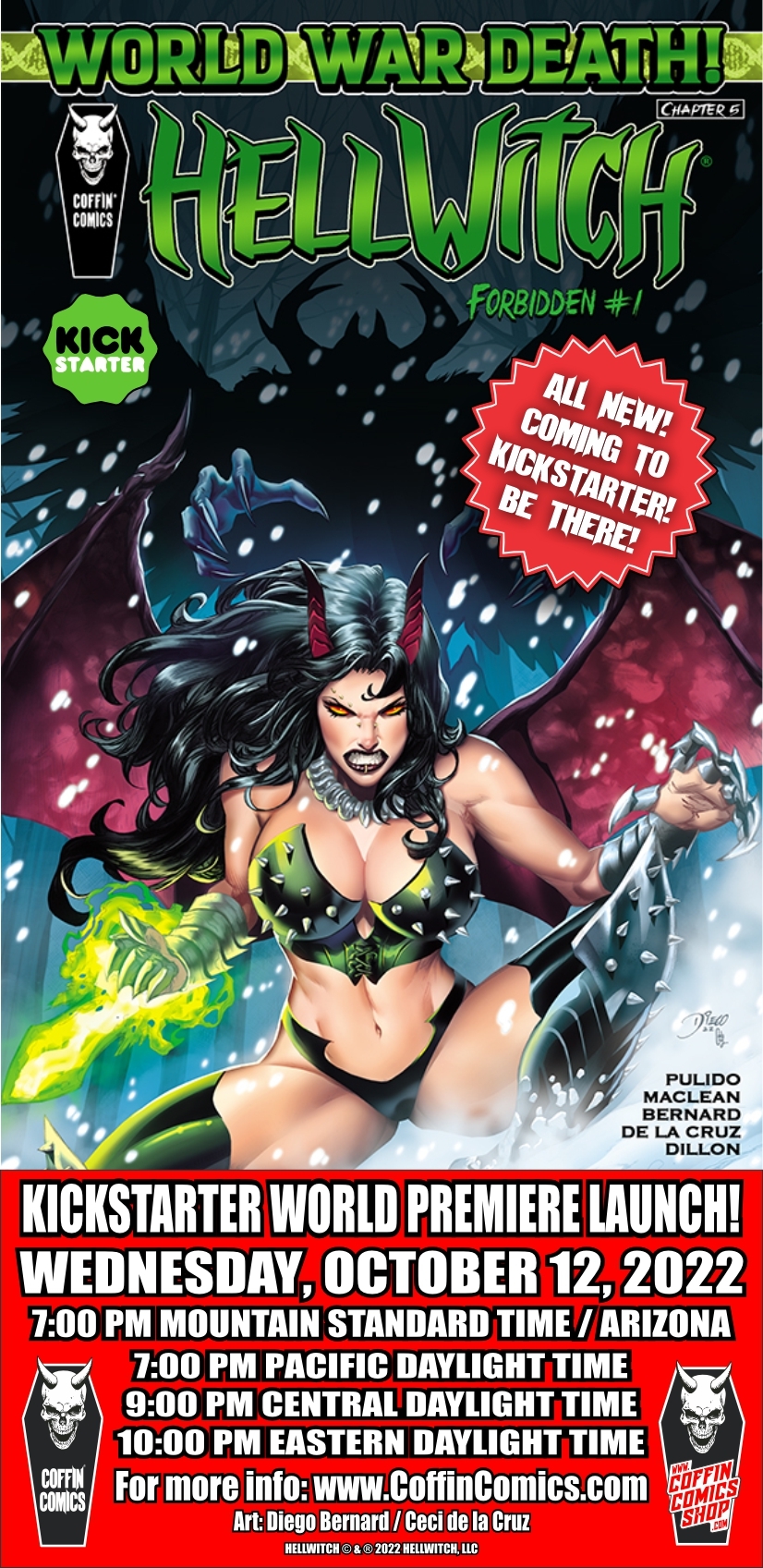 HELLWITCH: FORBIDDEN KICKSTARTER - LAUNCHING TOMORROW! - Coffin Comics