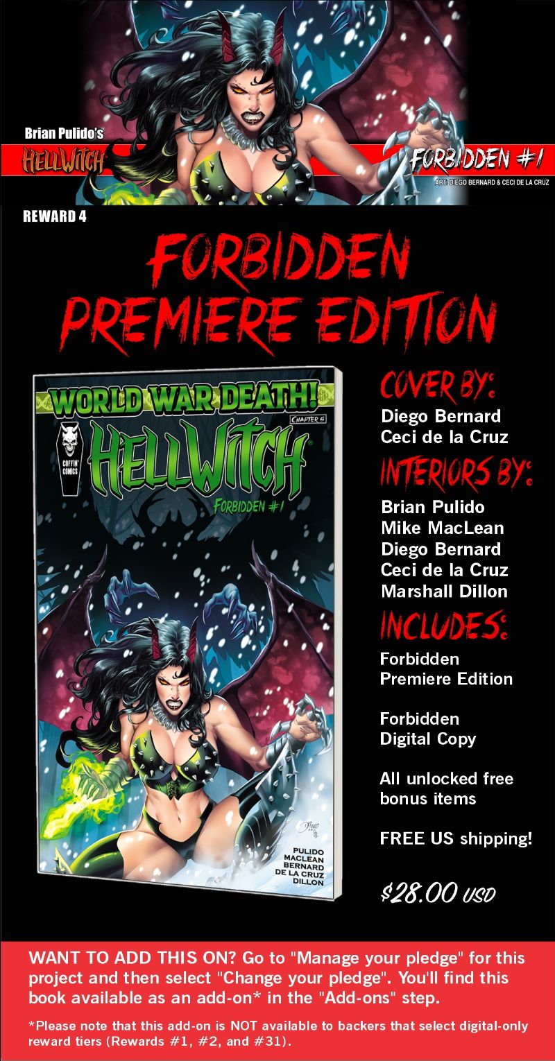 HELLWITCH: FORBIDDEN IS RUNNING WILD ON KICKSTARTER! - Coffin Comics